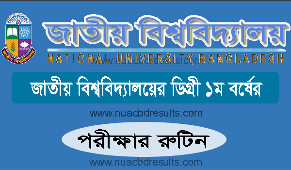 NU Degree 1st Year Routine | NU Results Archive